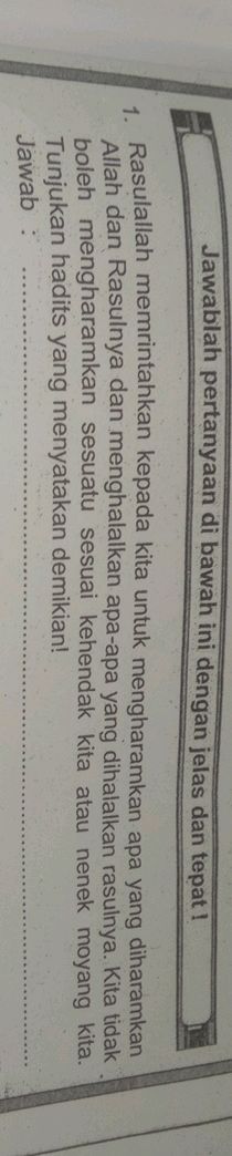 Jawablah pertanyaan di bawah ini dengan | StudyX