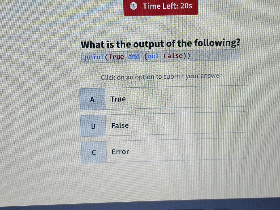 What is the output of the following? | StudyX