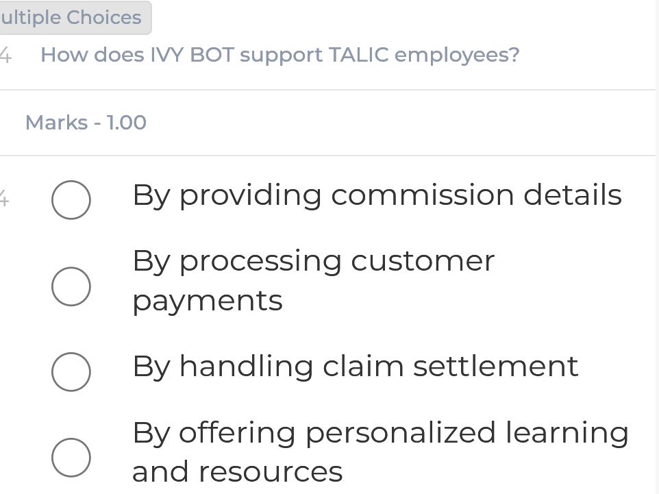 How does IVY BOT support TALIC employees? By