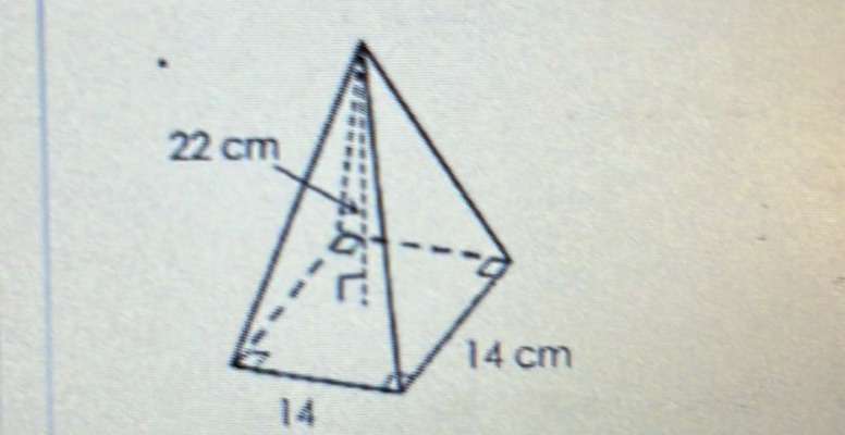 The image shows a 3D shape with dimensions | StudyX