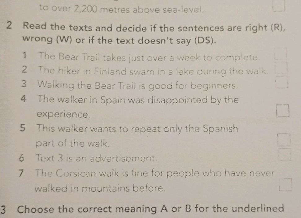 2 Read the texts and decide if the sentences | StudyX