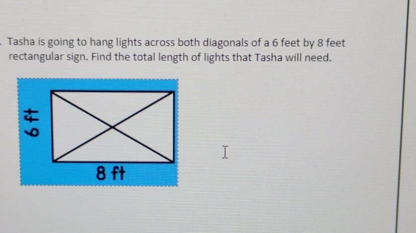 Tasha is going to hang lights across both | StudyX