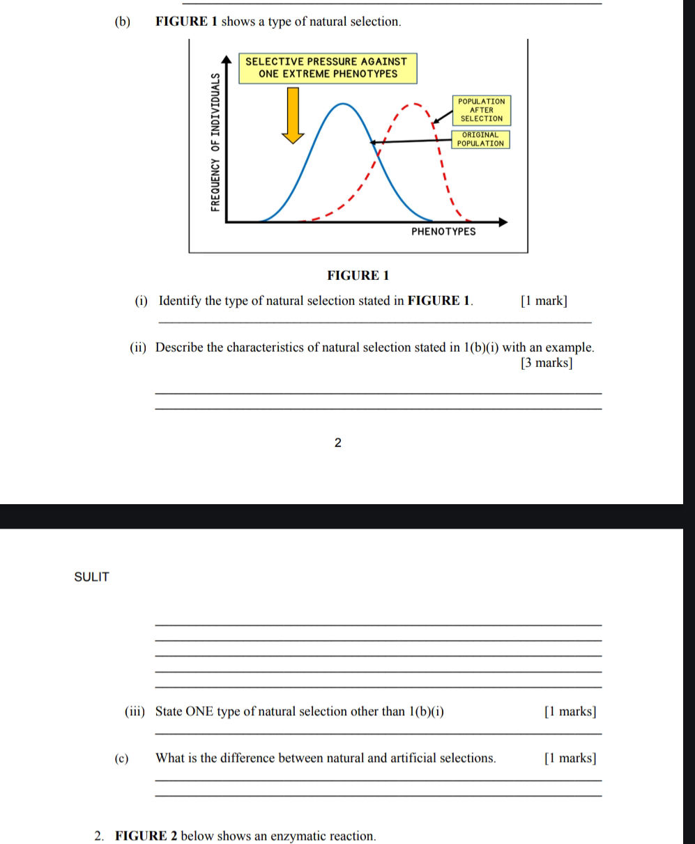 (b) FIGURE 1 shows a type of natural | StudyX