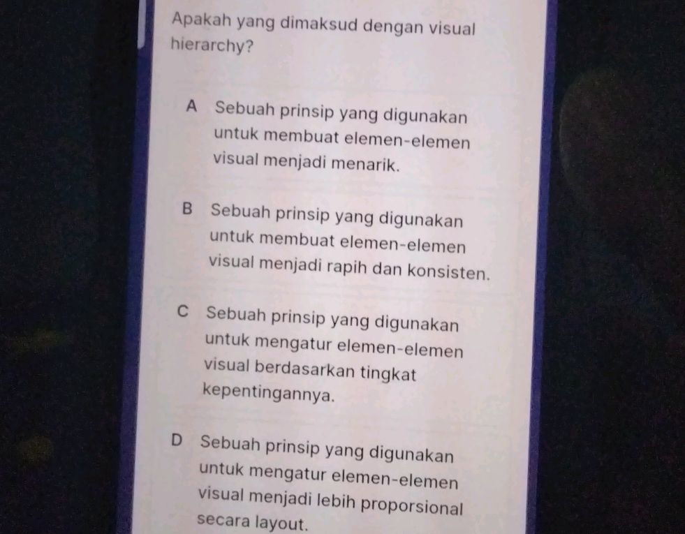 Apakah yang dimaksud dengan visual | StudyX