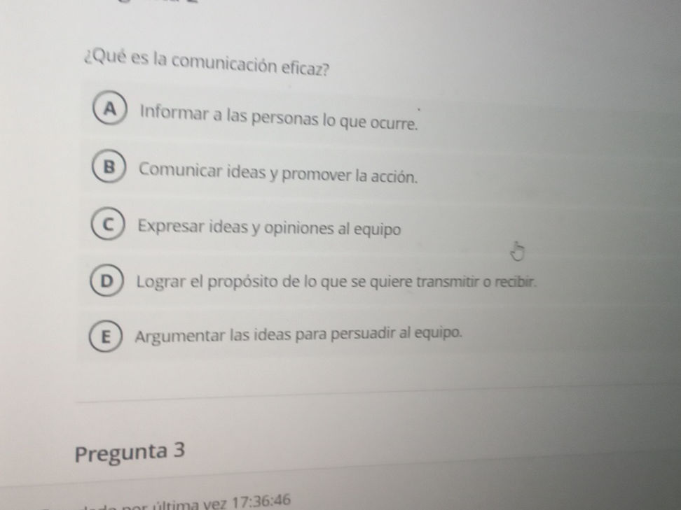 ¿Qué es la comunicación eficaz? A Informar a