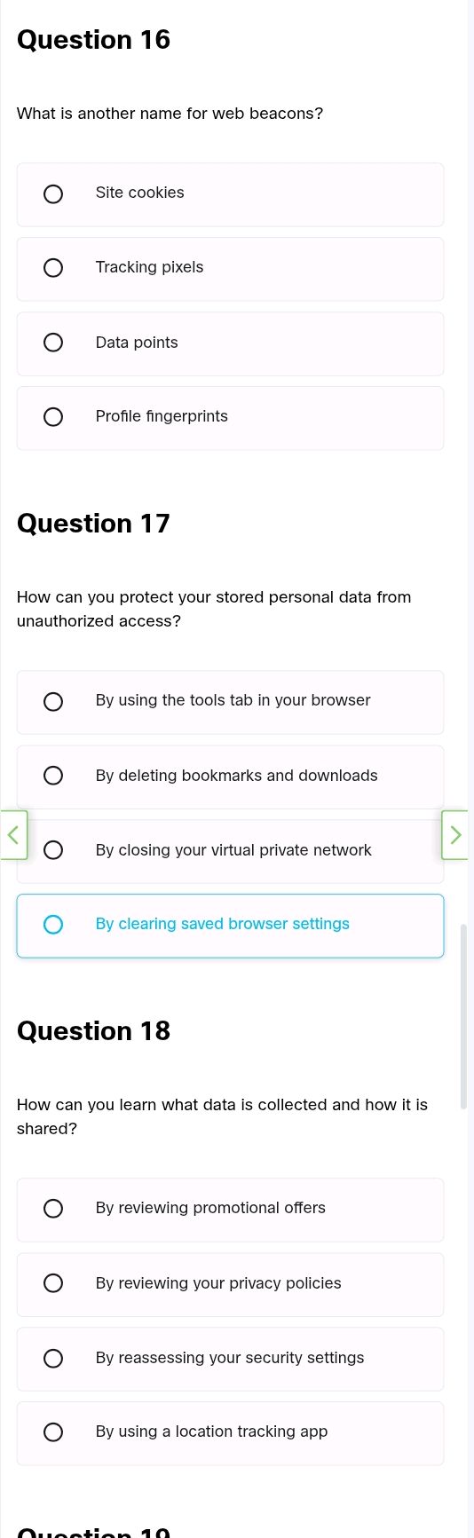Question 16 What is another name for web | StudyX