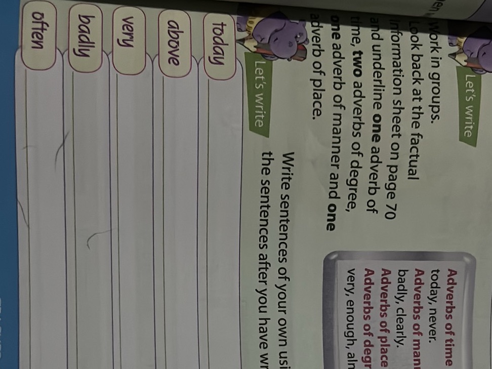 Write sentences of your own using the | StudyX