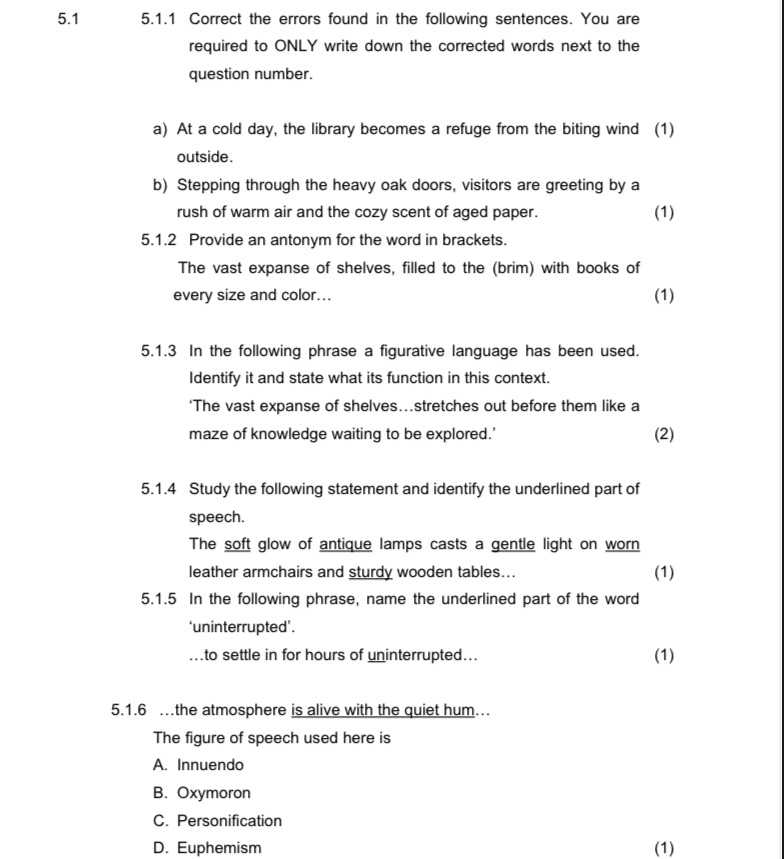 5.1 5.1.1 Correct the errors found in the | StudyX