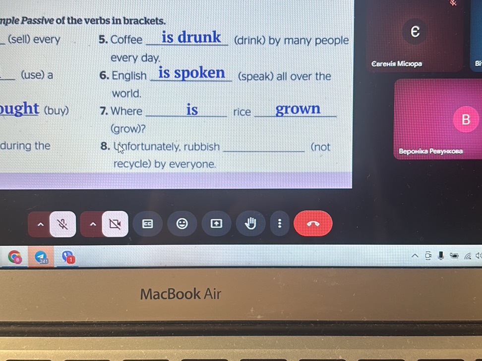 Simple Passive of the verbs in brackets. 5. | StudyX