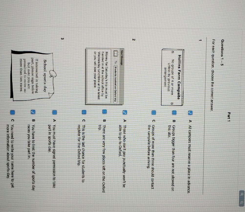 Questions 1-5 For each question, choose the | StudyX