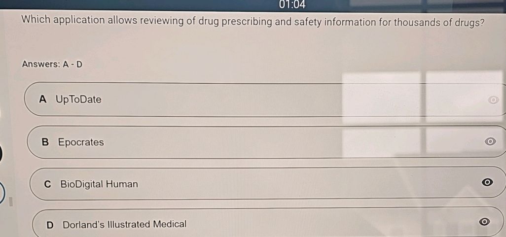 Which application allows reviewing of drug | StudyX