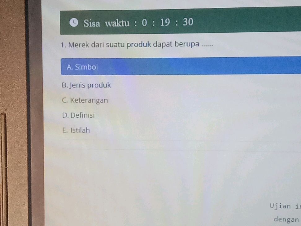 1. Merek dari suatu produk dapat berupa | StudyX
