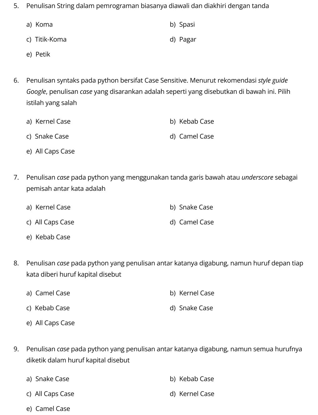 5. Penulisan String dalam pemrograman | StudyX