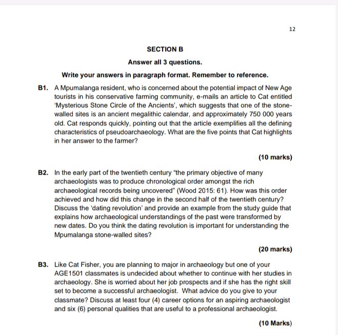 SECTION B Answer all 3 questions. Write your | StudyX