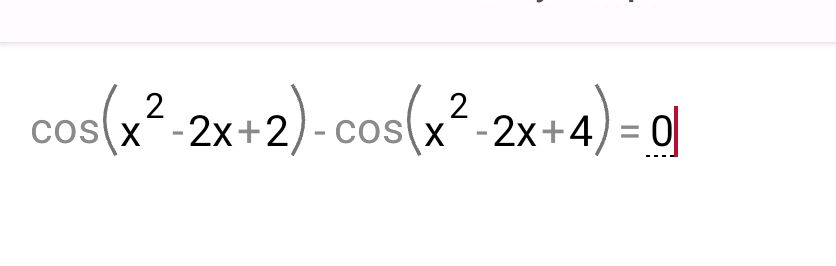 Solving Trigonometric Equation: cos(x^2 - 2x | StudyX
