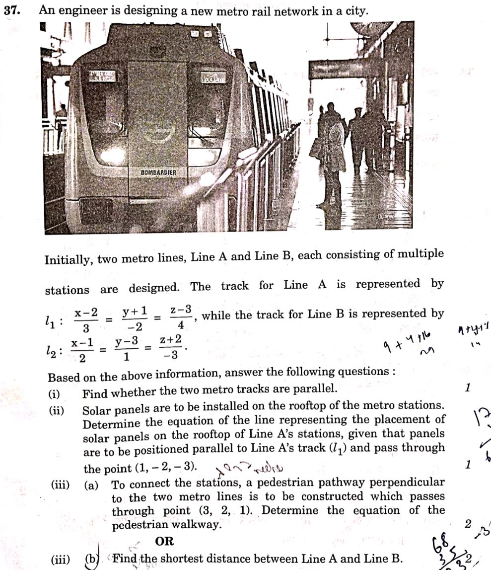 An engineer is designing a new metro rail | StudyX