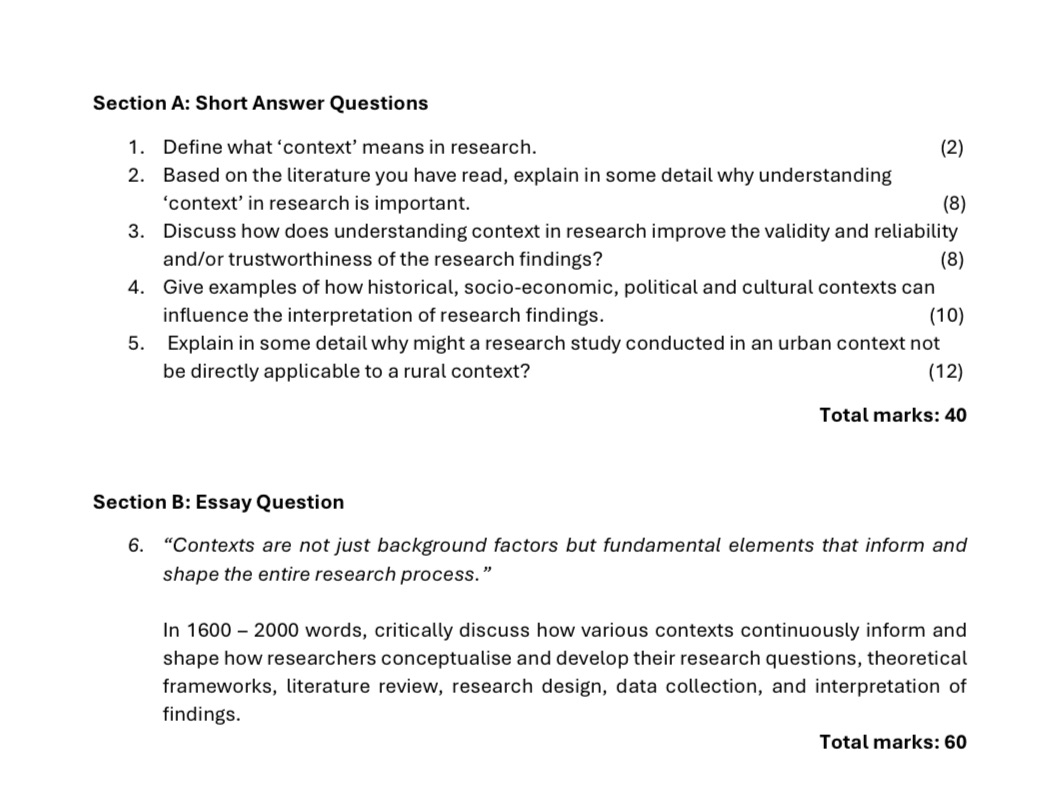 Section A: Short Answer Questions 1. Define | StudyX