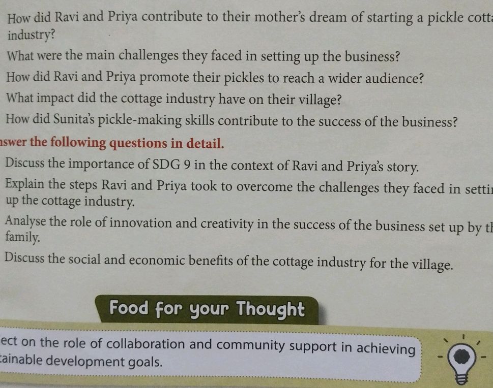 How did Ravi and Priya contribute to their | StudyX