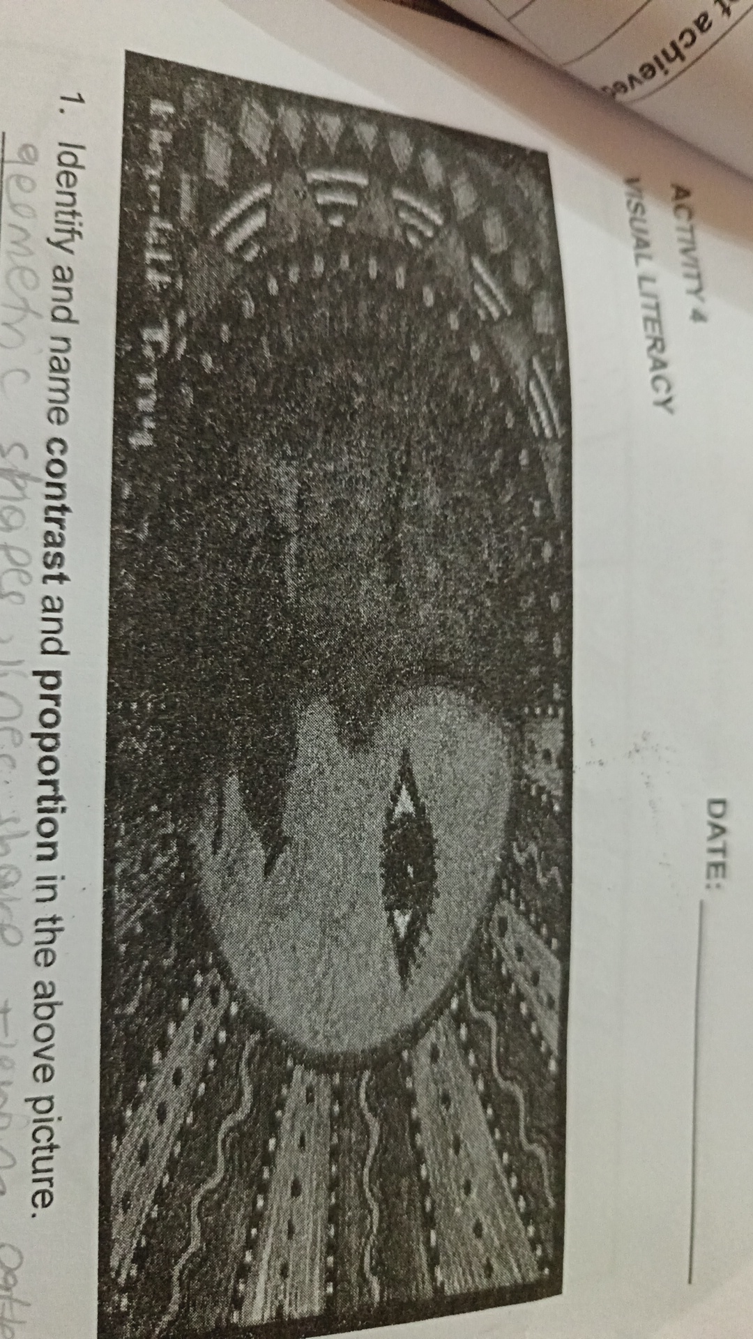 1. Identify and name contrast and proportion | StudyX