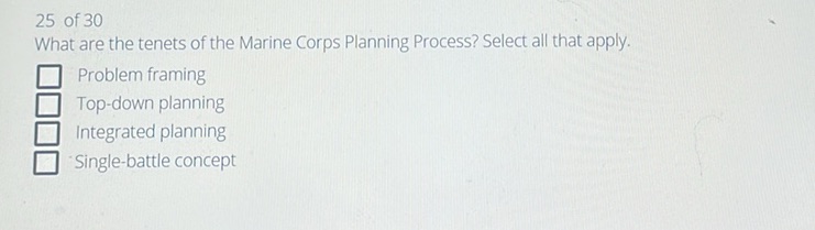 What are the tenets of the Marine Corps | StudyX