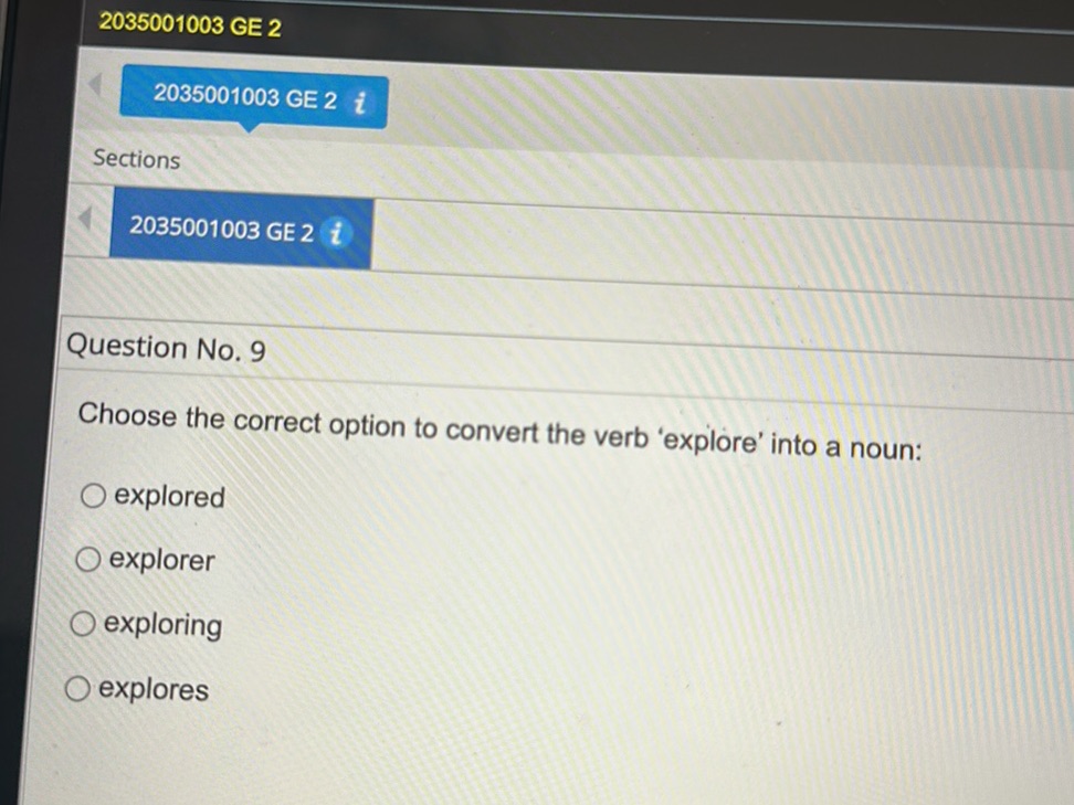 Question No. 9 Choose the correct option to | StudyX