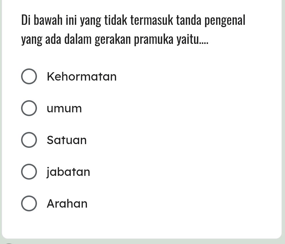 Di bawah ini yang tidak termasuk tanda | StudyX