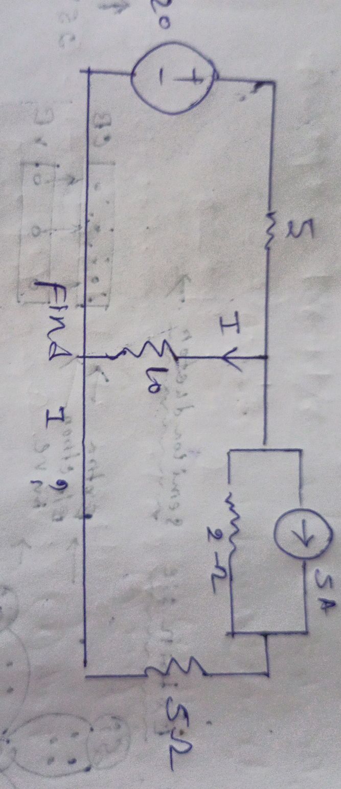 Find I Circuit diagram with a 1V voltage | StudyX