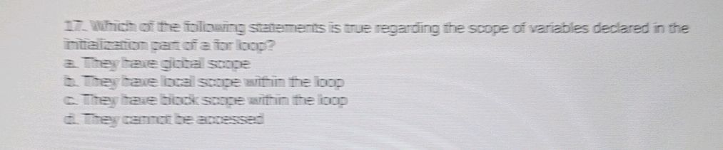 17. Which of the following statements is | StudyX