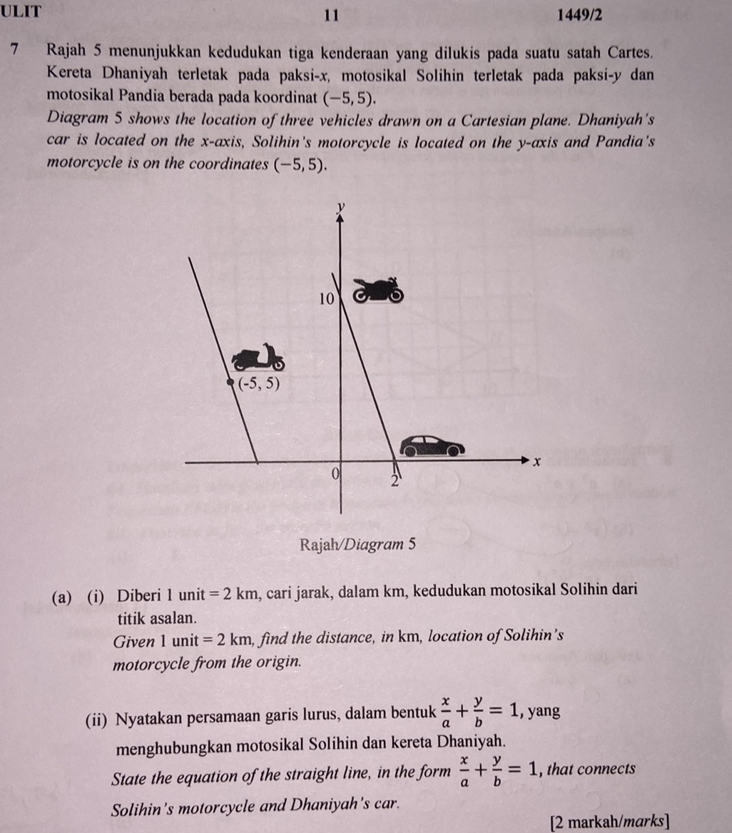 Diagram 5 shows the location of three | StudyX