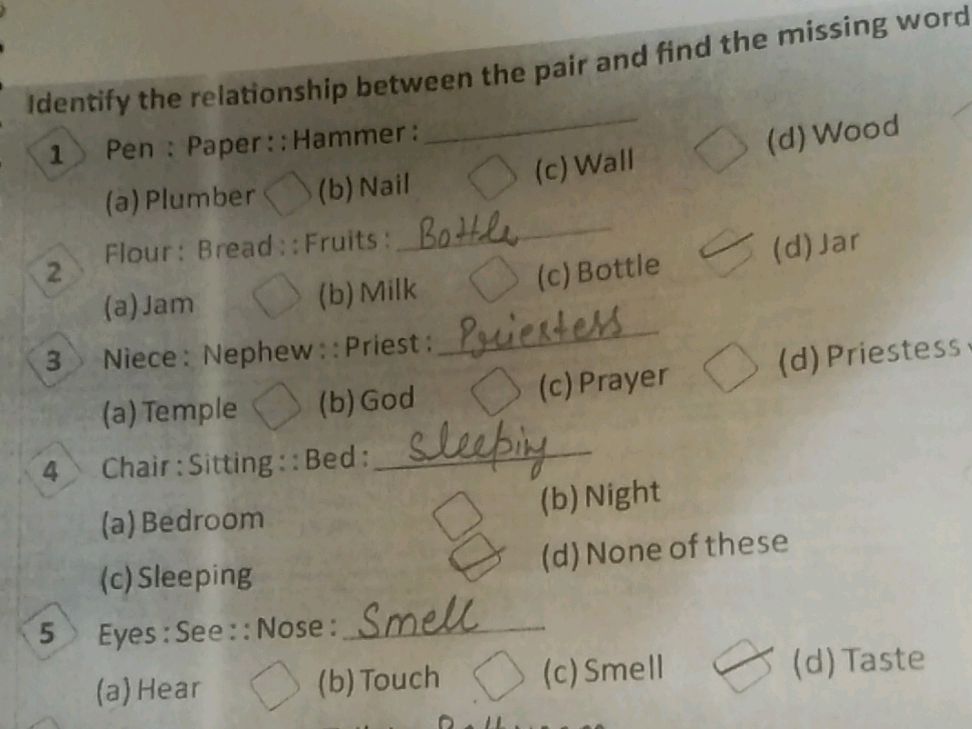 Identify the relationship between the pair | StudyX
