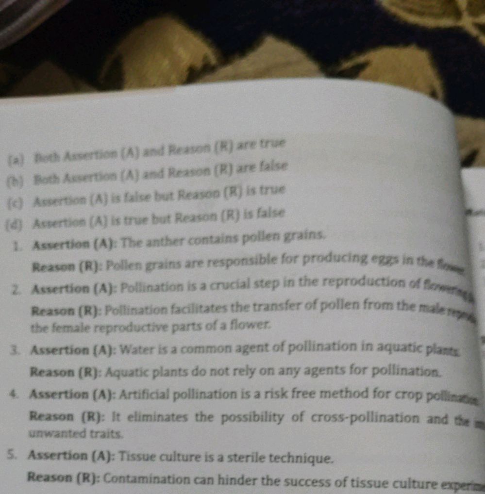 (a) Both Assertion (A) and Reason (R) are | StudyX