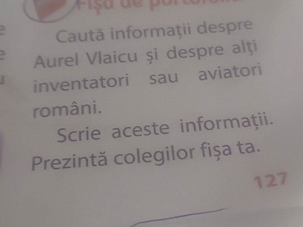 Caută informații despre Aurel Vlaicu și | StudyX