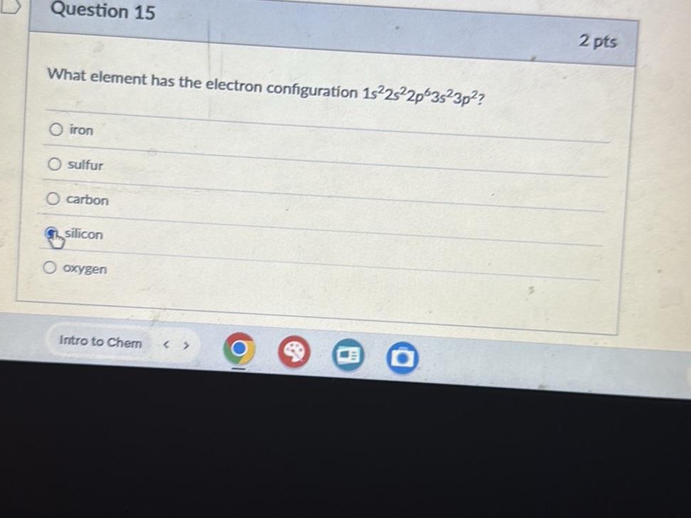 What element has the electron configuration | StudyX