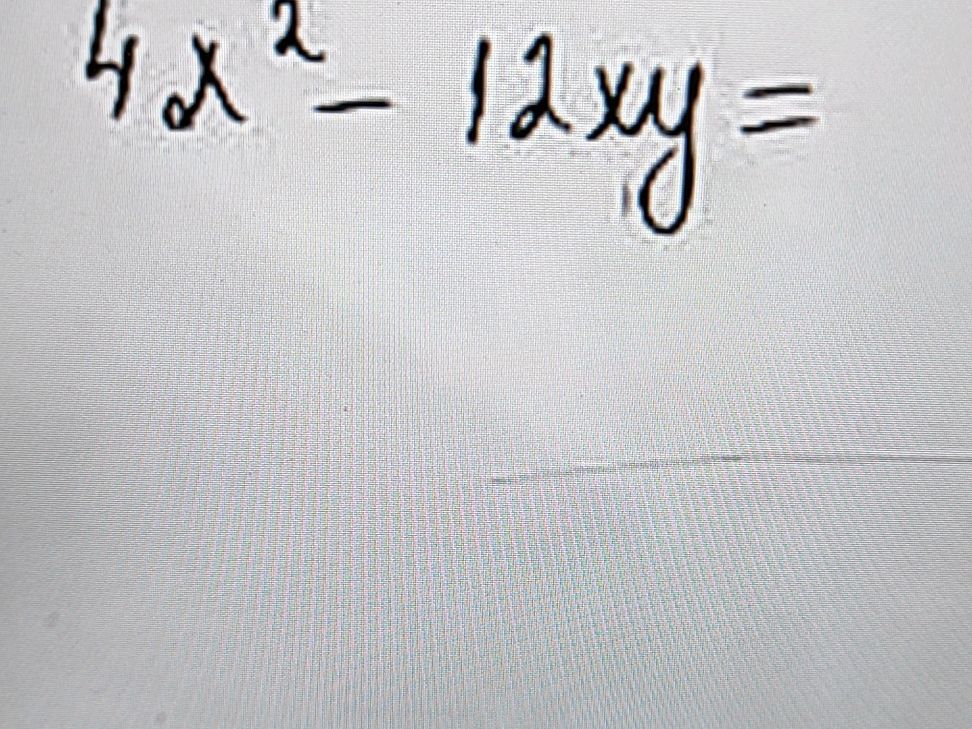Factoring the expression 4x^2 - 12xy | StudyX