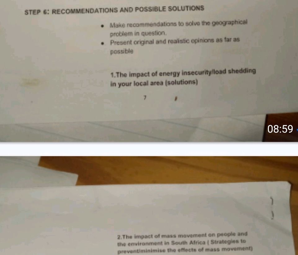 1. The impact of energy insecurity/load | StudyX