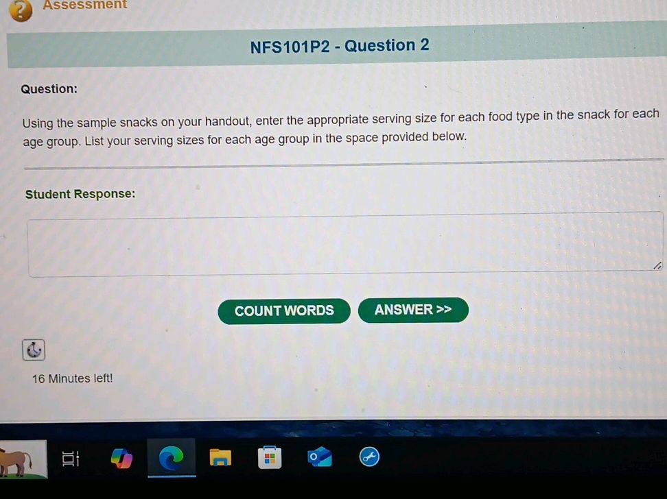 Using the sample snacks on your handout, | StudyX