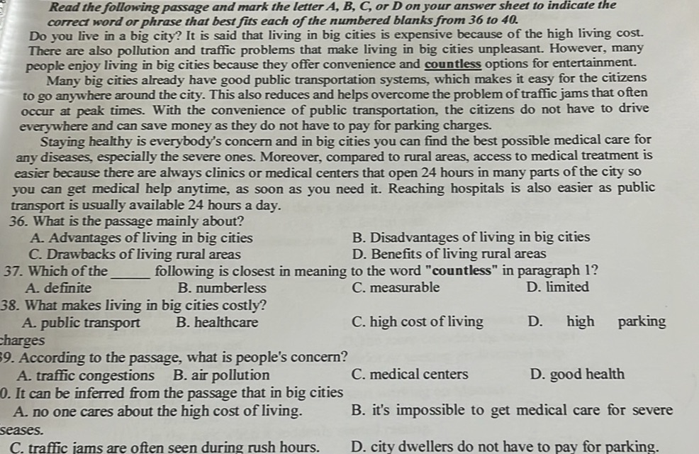 36. What is the passage mainly about? A. | StudyX