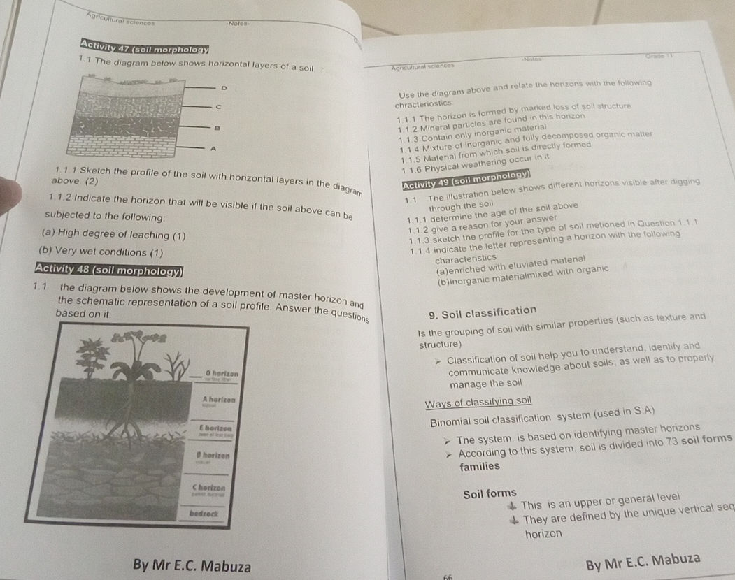 Activity 47 (soil morphology) 1.1 The | StudyX
