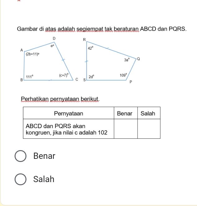 Gambar di atas adalah segiempat tak | StudyX