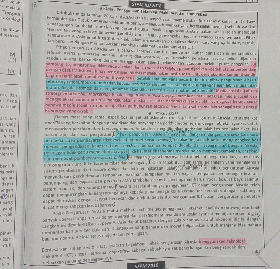Berdasarkan kajian kes di atas, jelaskan | StudyX