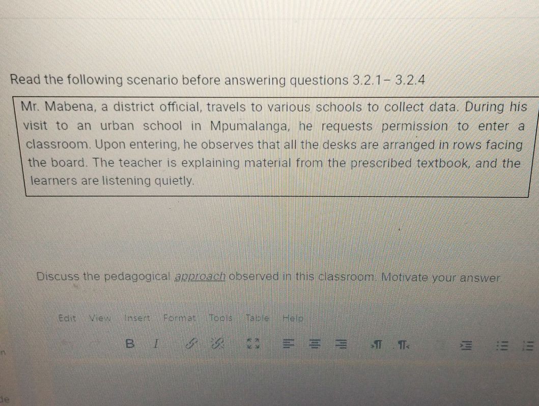 Read the following scenario before answering | StudyX