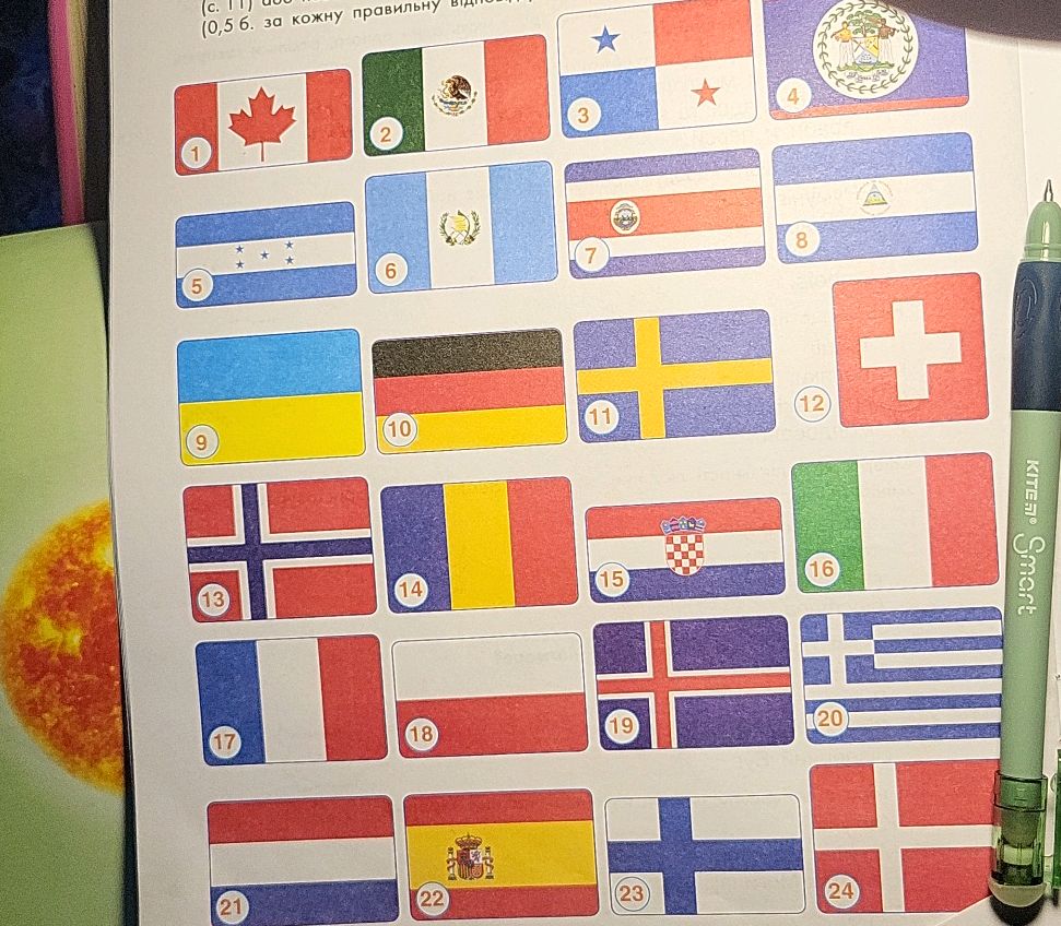 The image shows flags of different countries | StudyX