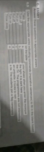 Use the appropriate verbs indicating | StudyX