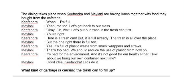 The dialog takes place when Keefandra and | StudyX