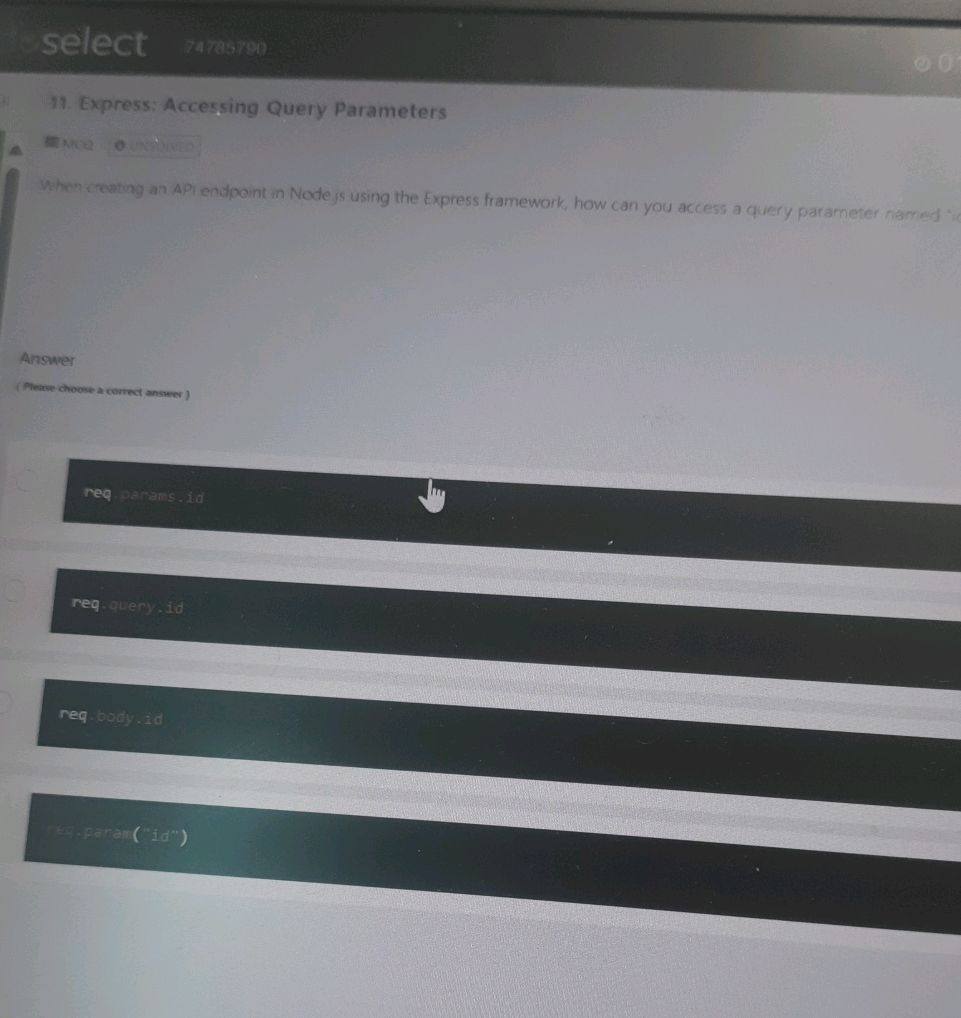 When creating an API endpoint in Node.js | StudyX