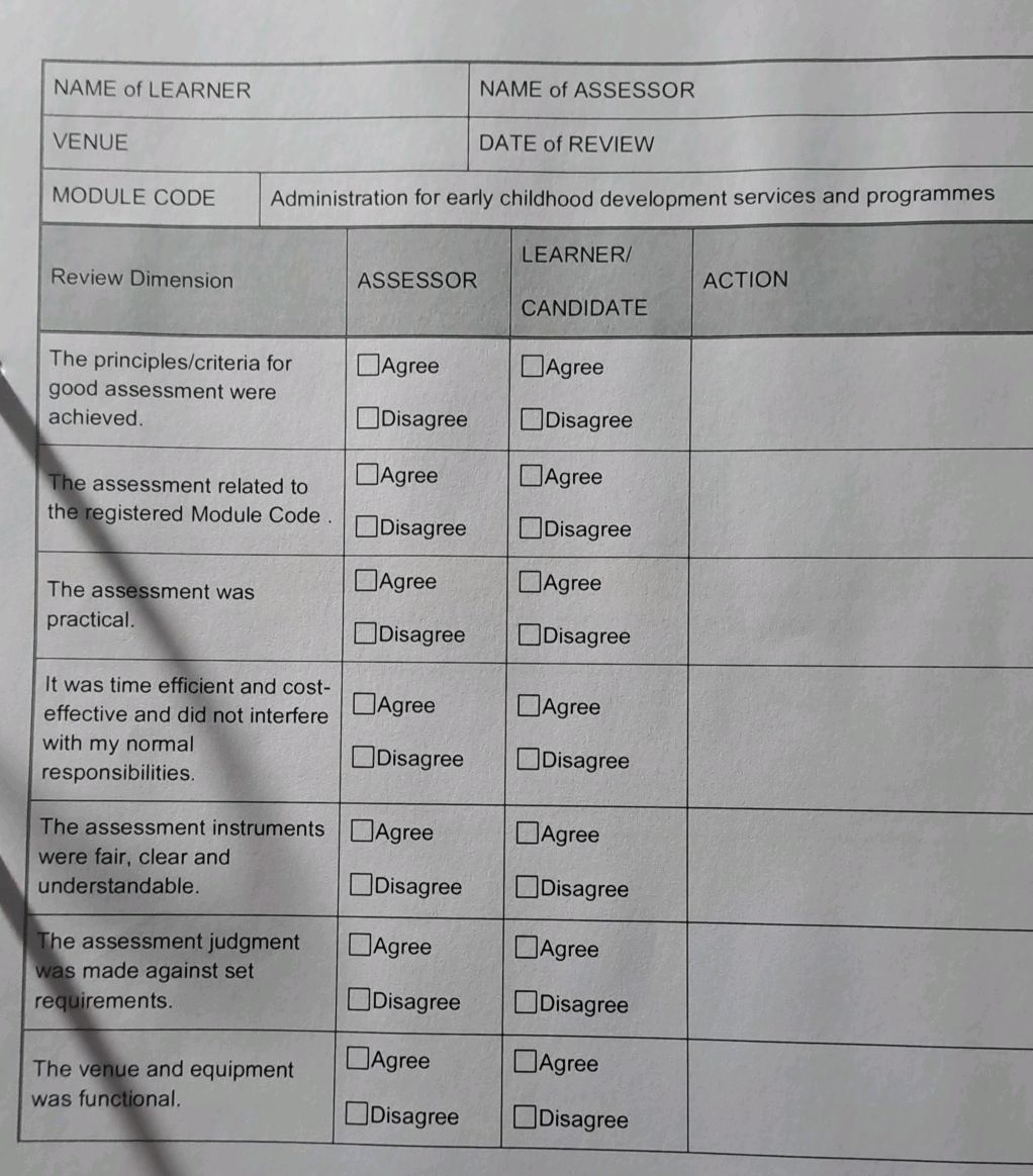 Review Dimension | ASSESSOR | LEARNER/ | StudyX