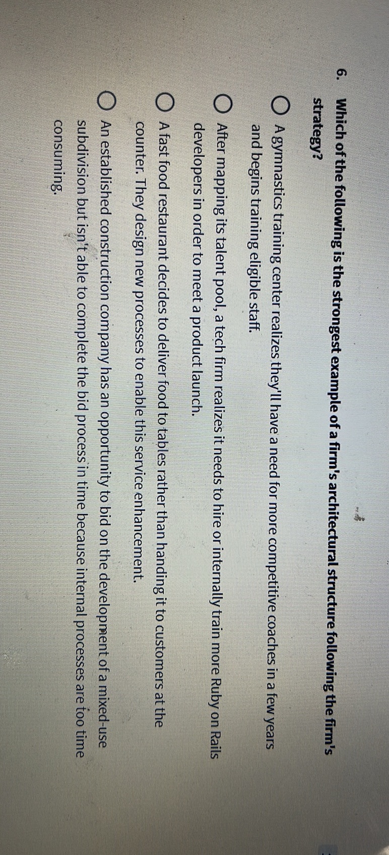 6. Which of the following is the strongest | StudyX