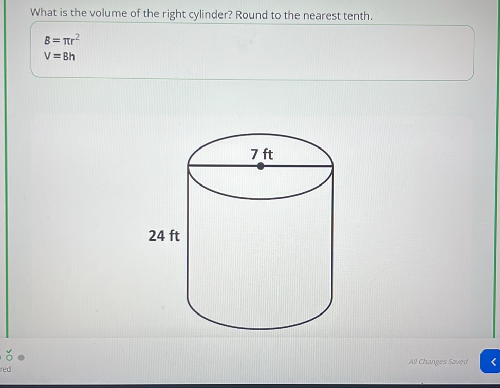 What is the volume of the right cylinder? | StudyX