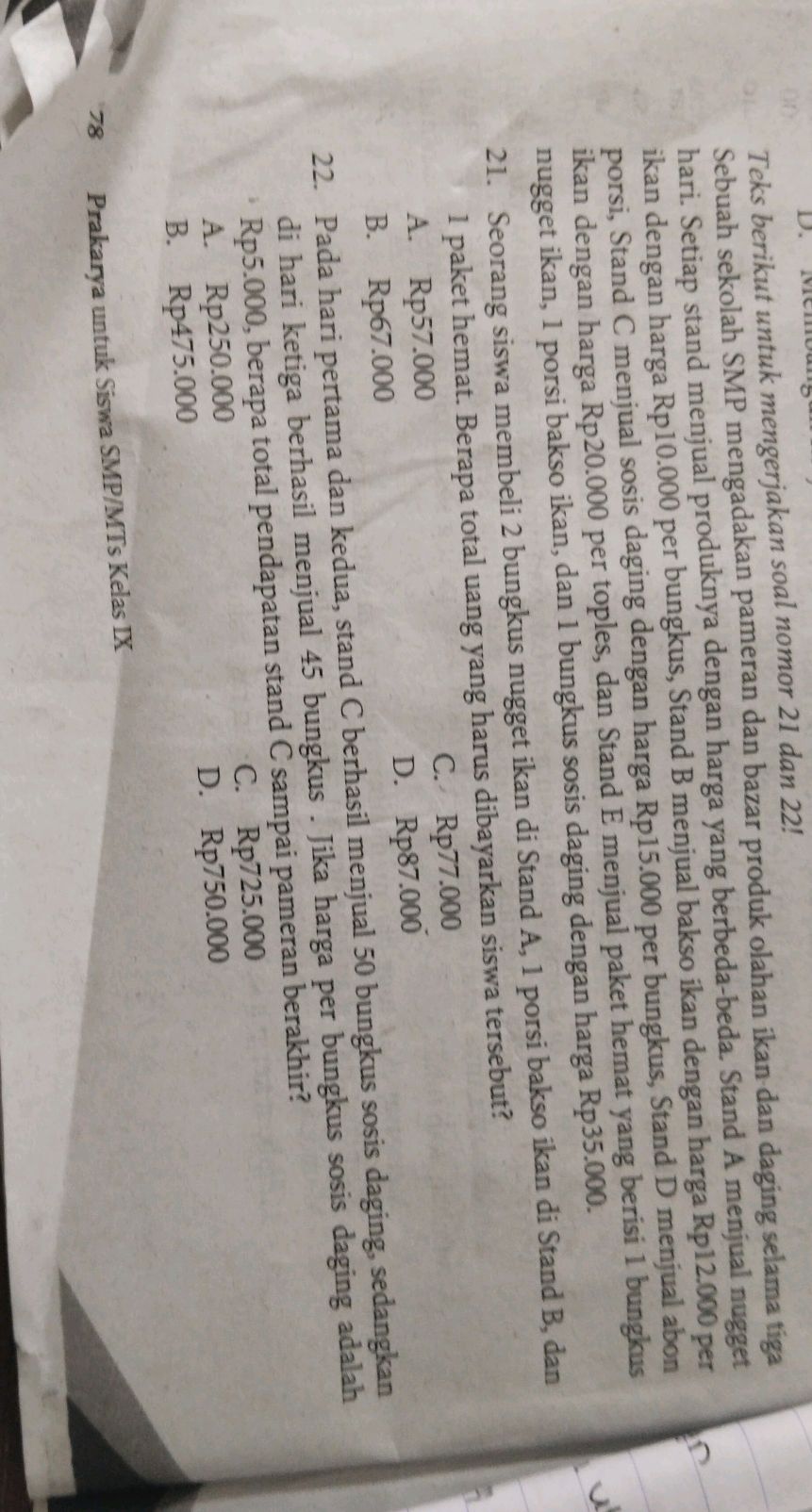 Teks berikut untuk mengerjakan soal nomor 21 | StudyX