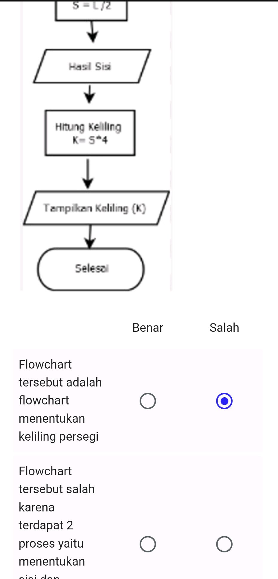 The image shows a flowchart and two | StudyX